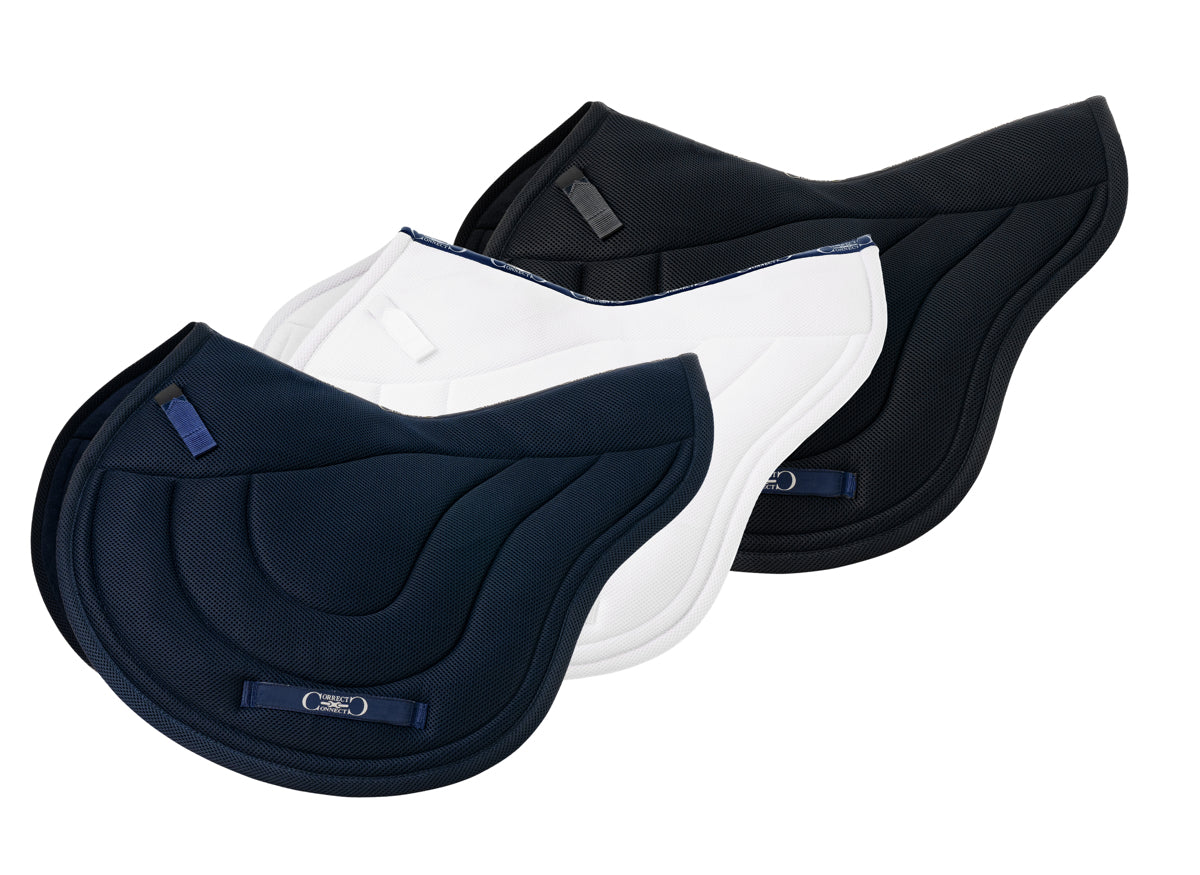 XC Mesh Saddle Pad with Quick Dry Cotton Lining in Navy, White or Blac ...