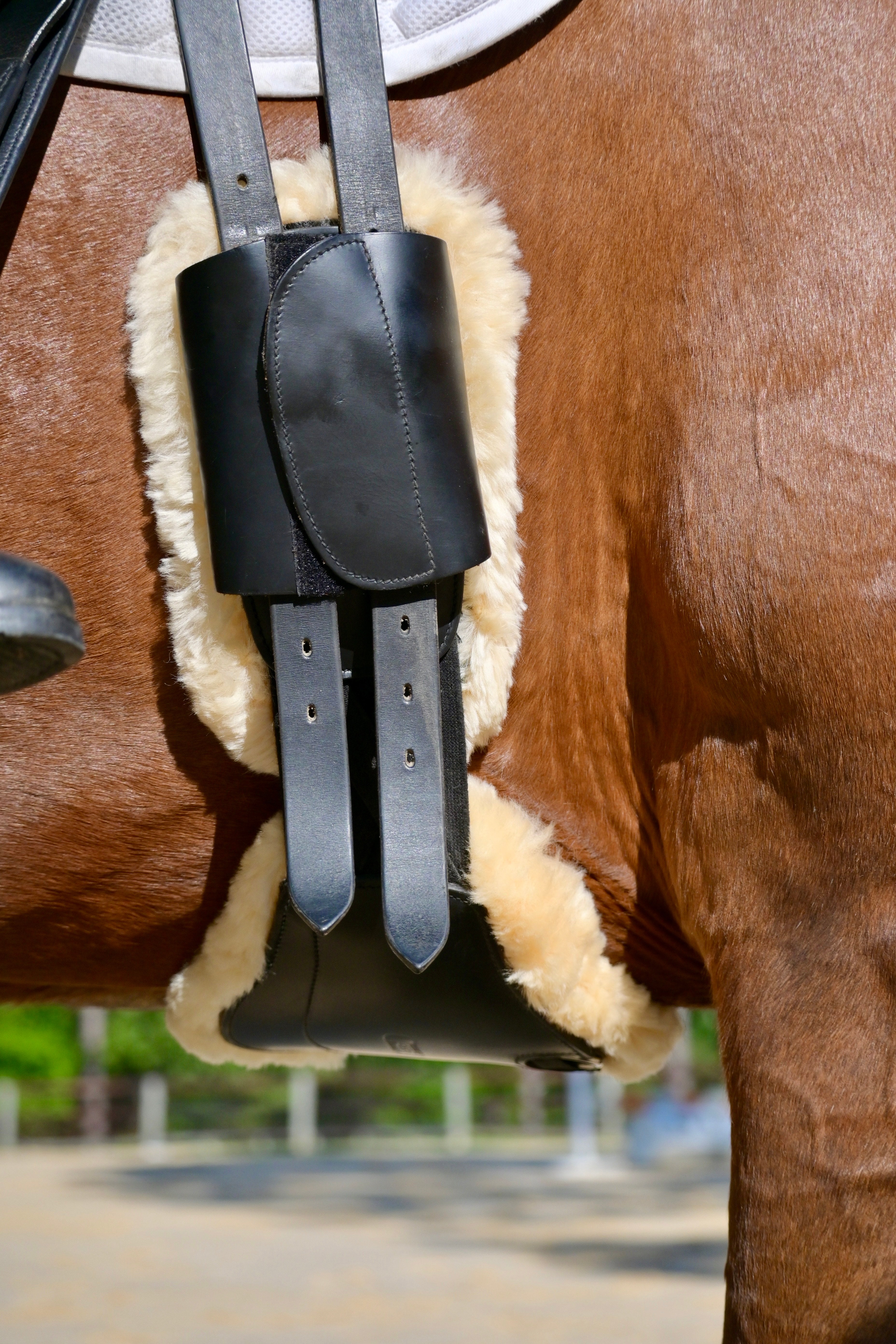 Removable Genuine Sheepskin Pads for Short Comfort Girth – CorrectConnect